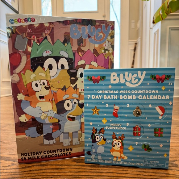 bluey | Holiday | Bluey Chocolate Advent Calendar And Bluey 7day Bath ...